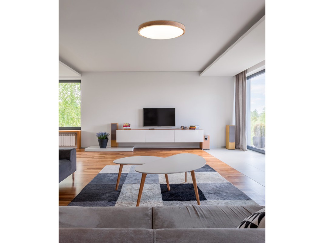 Juvi Iluminación - Plafón Tempo wood LED Forlight